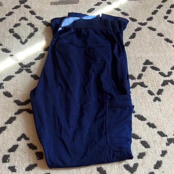 healing hands | Pants & Jumpsuits | Navy Healing Hands Scrub Pants Worn ...